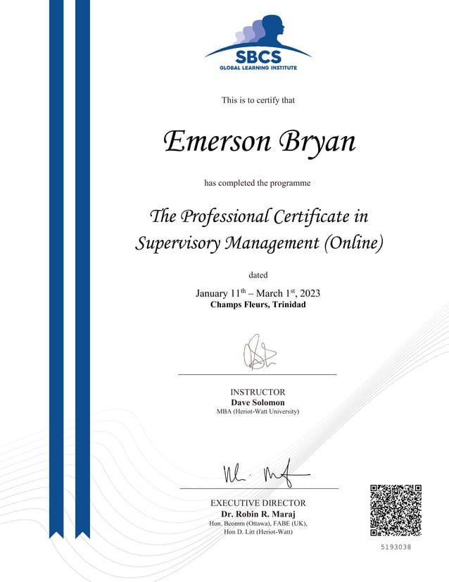 Professional Certificate in Supervisory Management | PDF