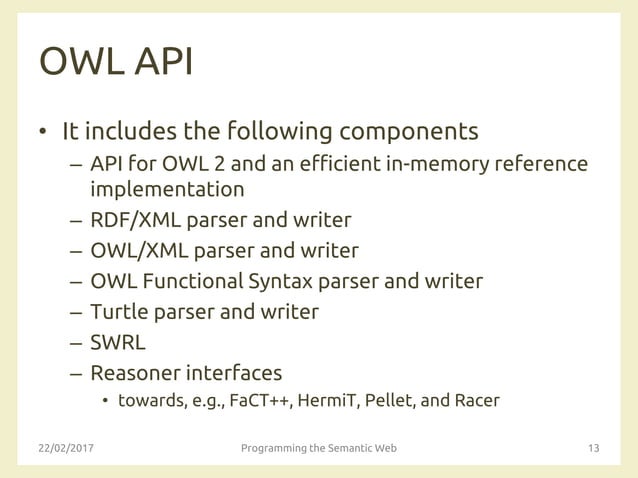 Programming the Semantic Web | PPT