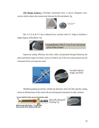 Pro taper system / rotary endodontics courses in india | DOC | Dental ...