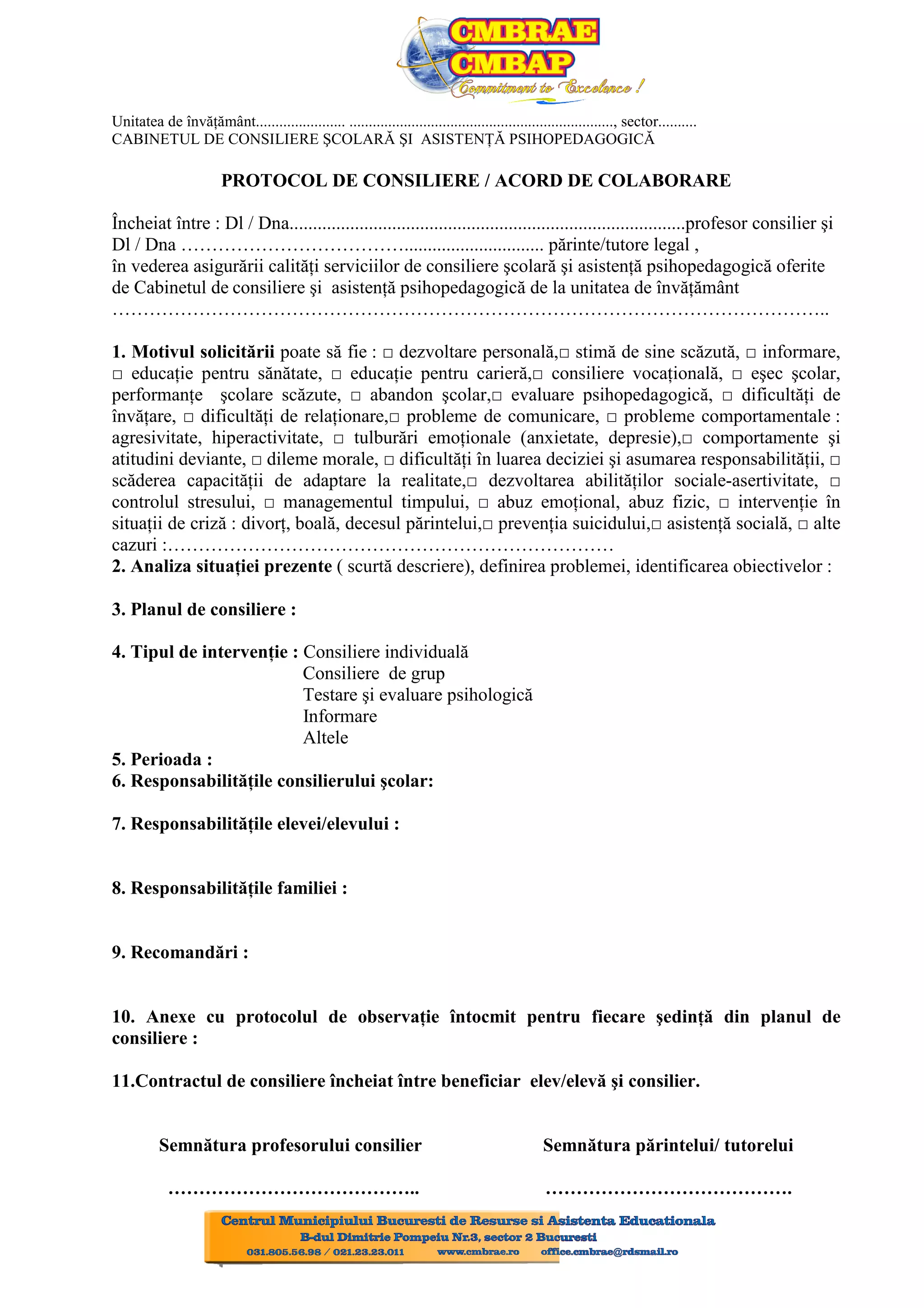 7. protocol acord parinti | PDF