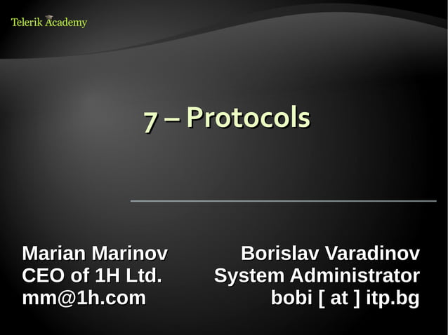 7. protocols | PPT