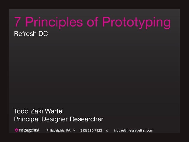 7 Prototyping Principles | PDF