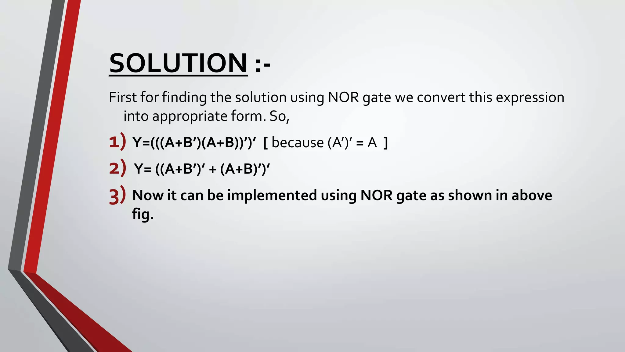 7 realization of logic function using logic gates (1) | PPT