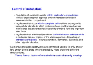 7 regulation of metabolism | PDF