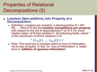 7 relational database design algorithms and further dependencies | PDF | Databases | Computer ...