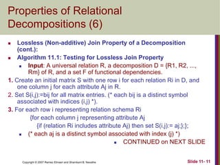 7 relational database design algorithms and further dependencies | PDF | Databases | Computer ...