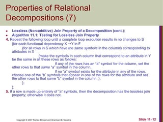 7 relational database design algorithms and further dependencies | PDF | Databases | Computer ...