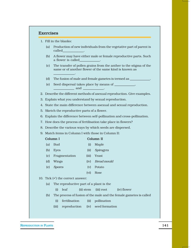 7 reproduction in plants | PDF