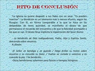 7 rito de conclusión | PPT
