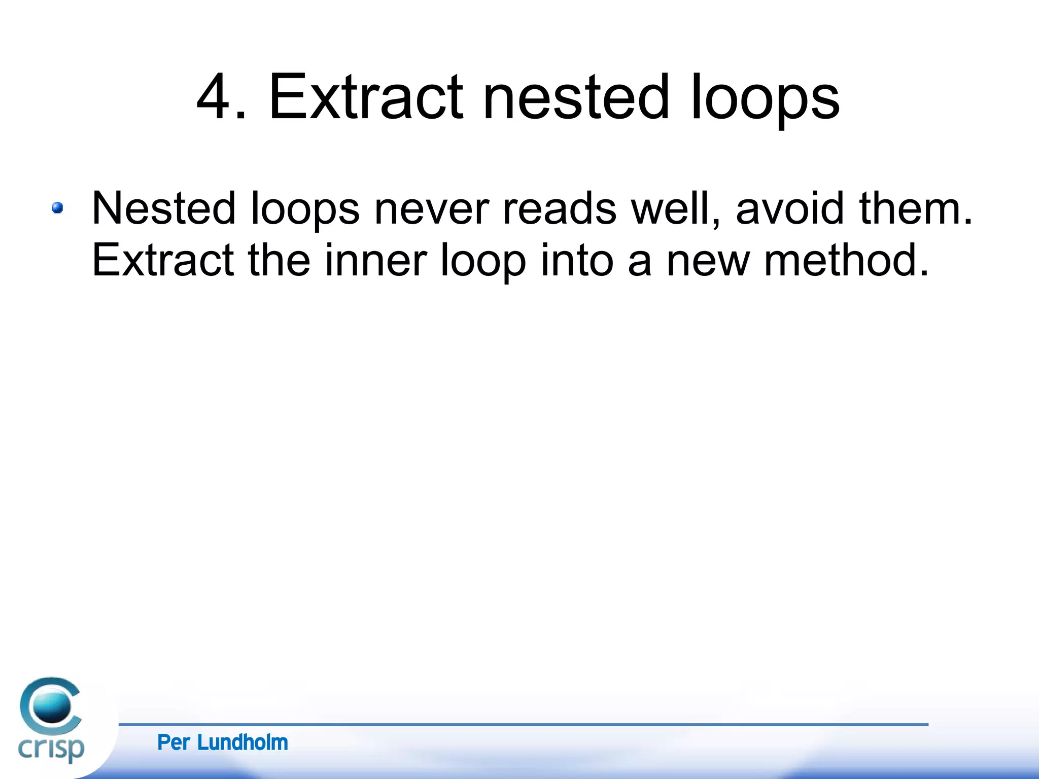 7 rules on code readability | PPT