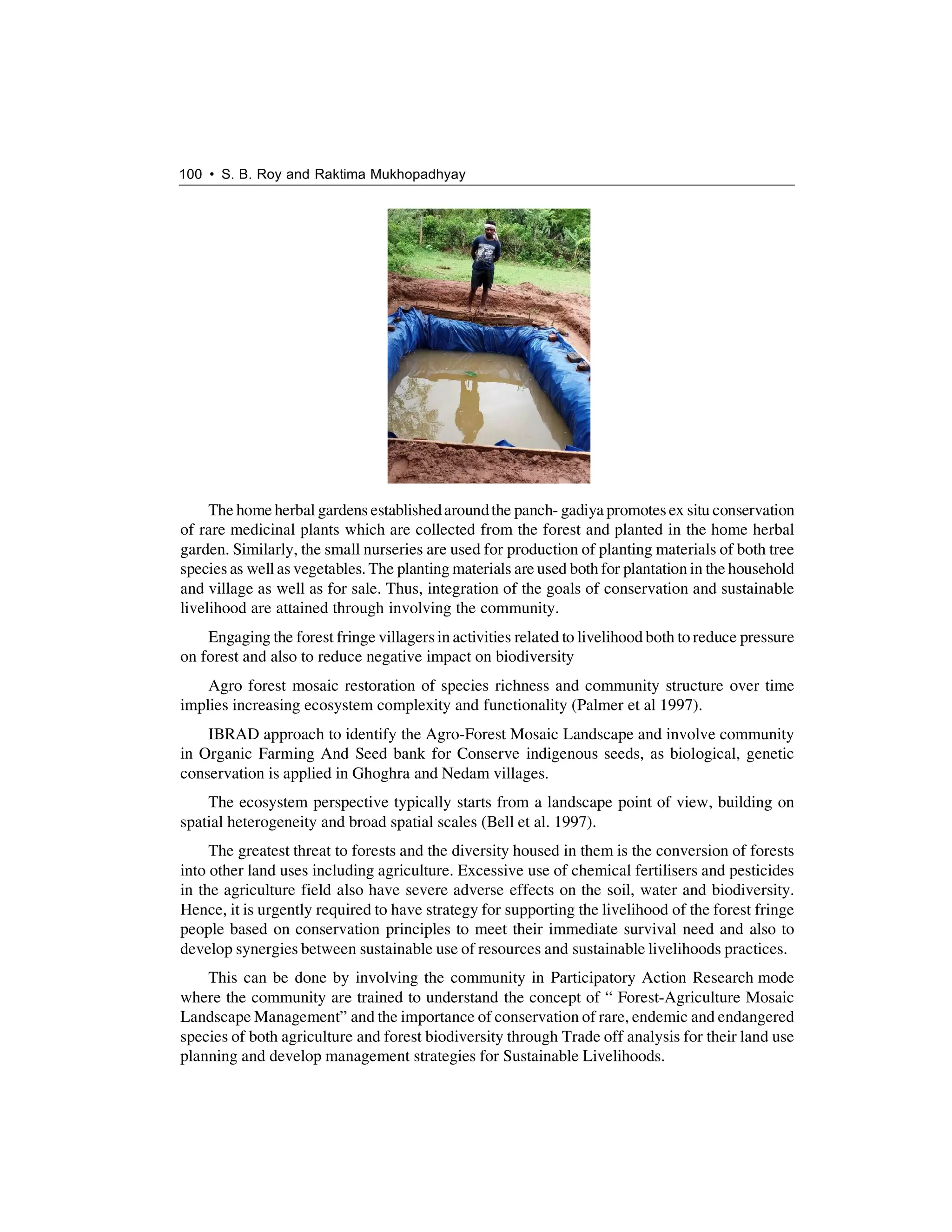 CONCEPTUAL FRAMEWORK FOR INITIATING FOREST MOSAIC INTEGRATED LANDSCAPE ...