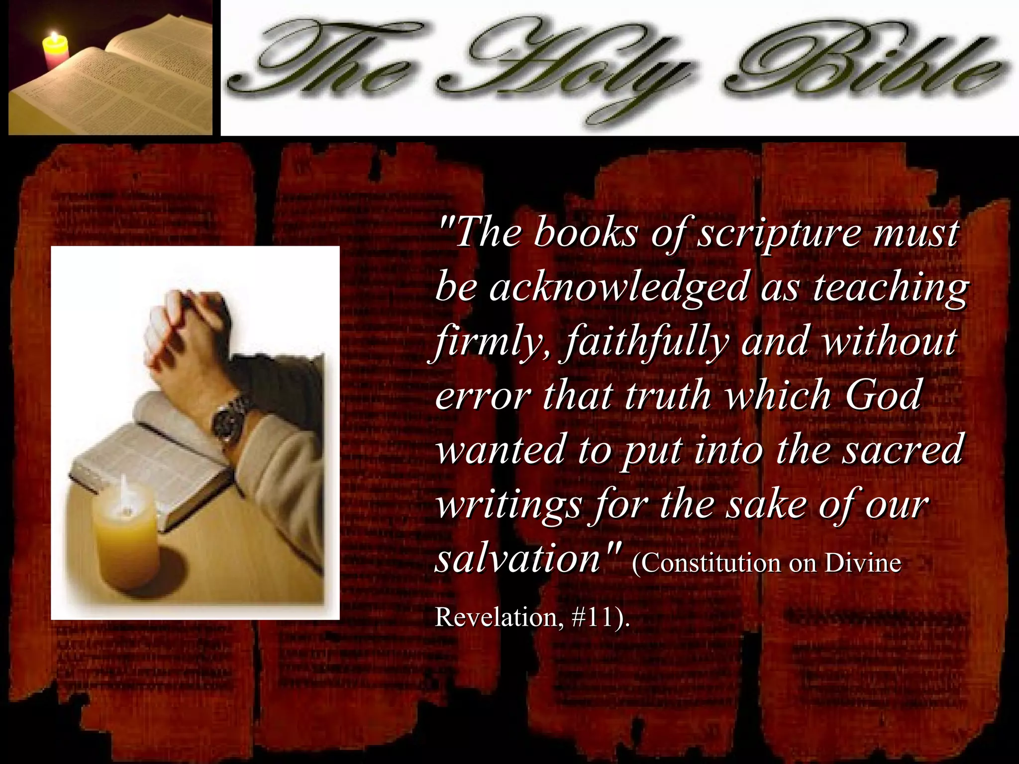 7. sacred scriptures | PPT