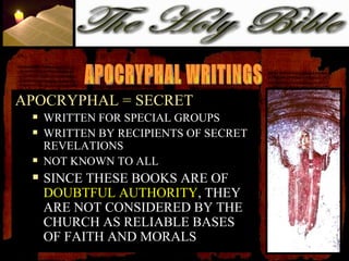 7. sacred scriptures | PPT