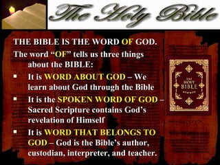 7. sacred scriptures | PPT