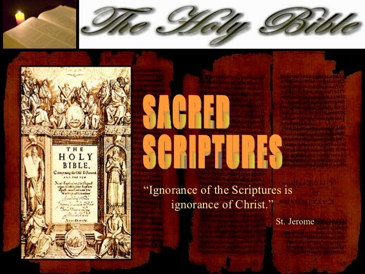7. sacred scriptures