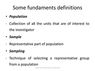 7.sampling fundamentals | PDF
