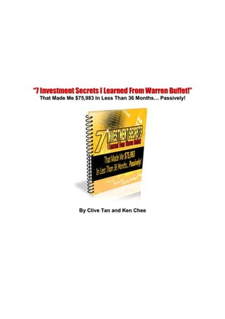7 secrets-that-we-learnt-from-warren-buffett | PDF