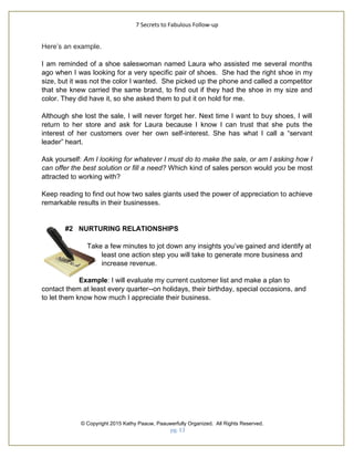 7 Secrets to Fabulous Follow-up | PDF