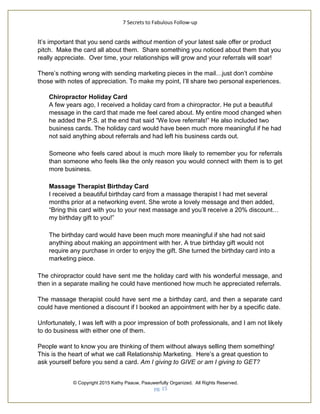 7 Secrets to Fabulous Follow-up | PDF