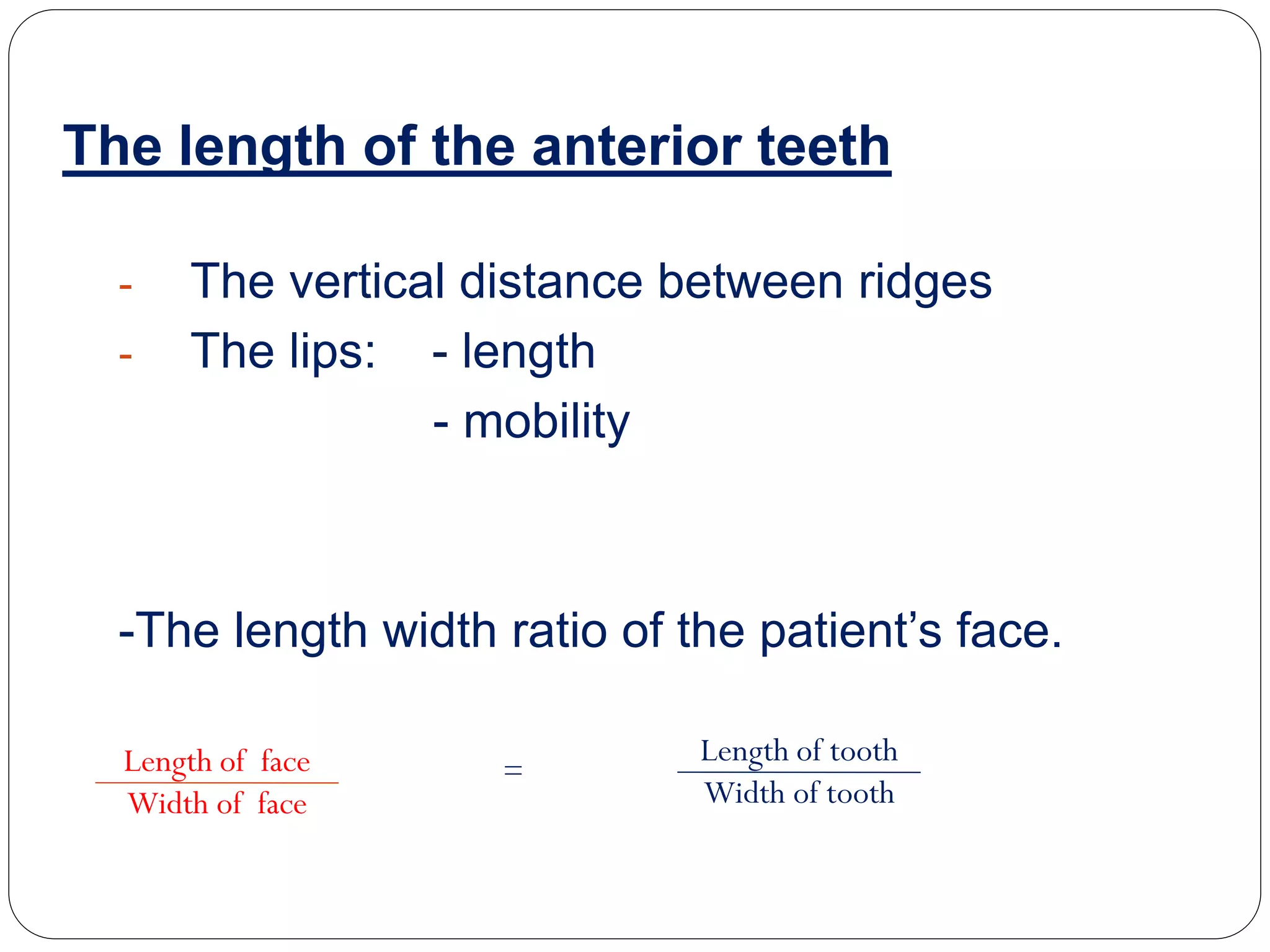7 selection of teeth and esthetics in complete denture | PDF