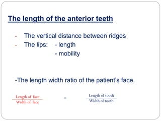 7 selection of teeth and esthetics in complete denture | PDF