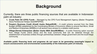 Public Financing For Sustainable Palm Oil | PDF