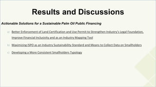 Public Financing For Sustainable Palm Oil | PDF