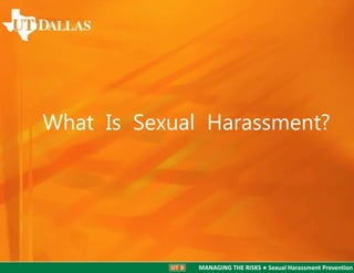 7 Sexual Harassment Prevention - Risk Management - 7 | PPTX