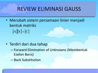 7 sistem-persamaan-linier-lanjutan | PPT