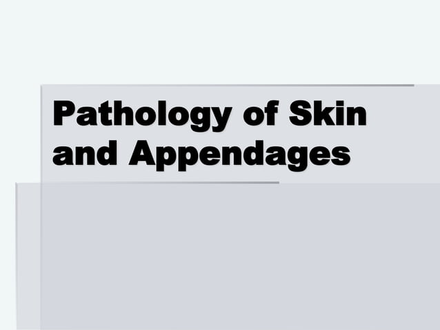 Pathology of Skin and Appendages | PPT | Skin and Dermatology | Diseases and Conditions