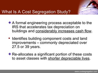 Cost Segregation Studies | PPT