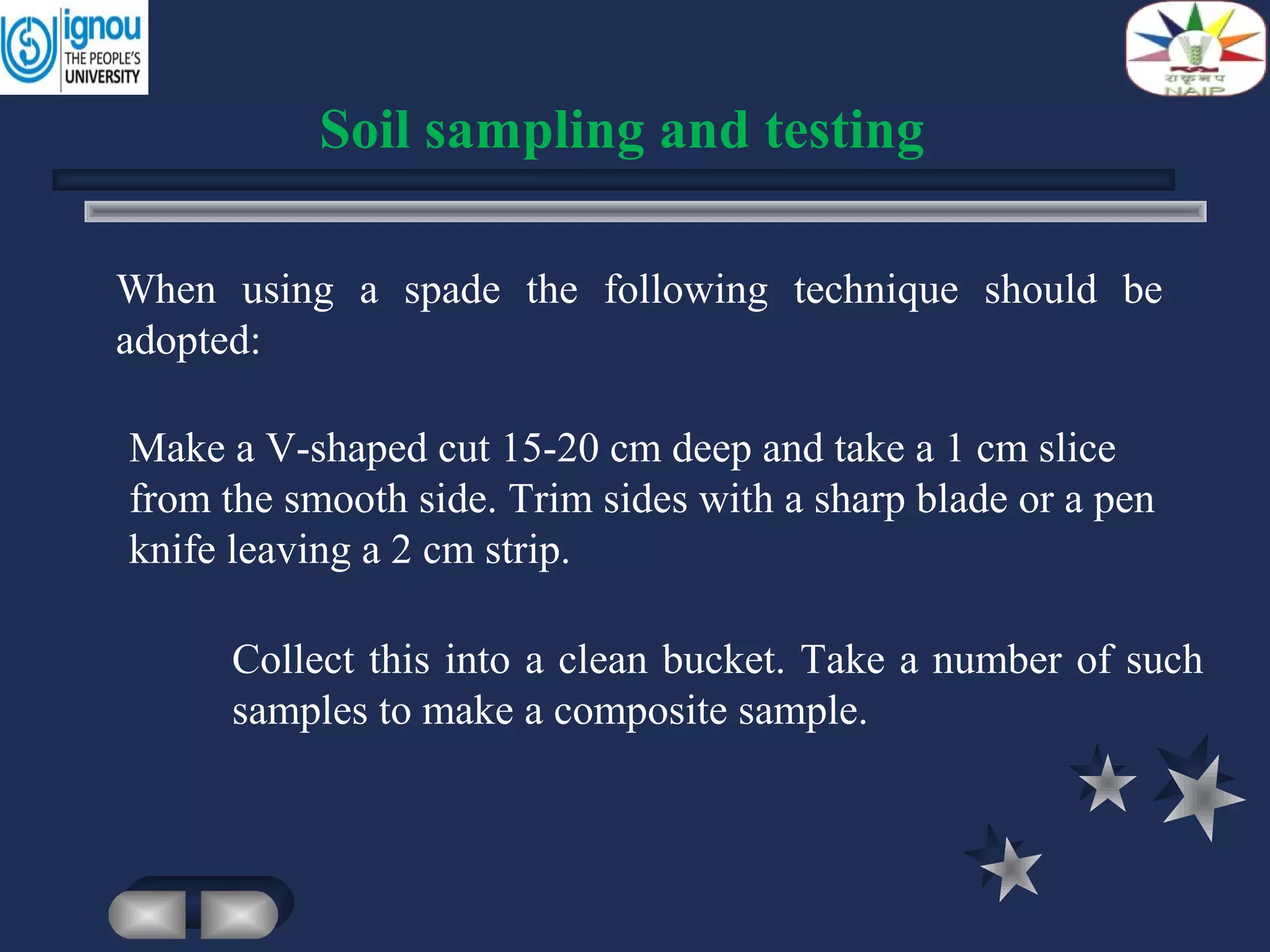 soil sampling and testing | PPT
