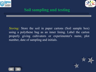 soil sampling and testing | PPT