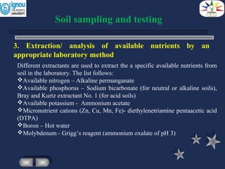 soil sampling and testing | PPT