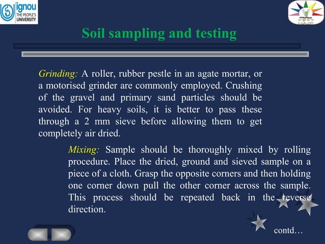 soil sampling and testing | PPT