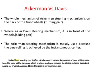 7 steering mechanisms | PPTX