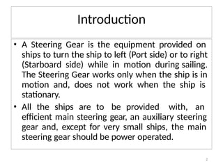 Steering gear , mechanical steering wheel | PPTX