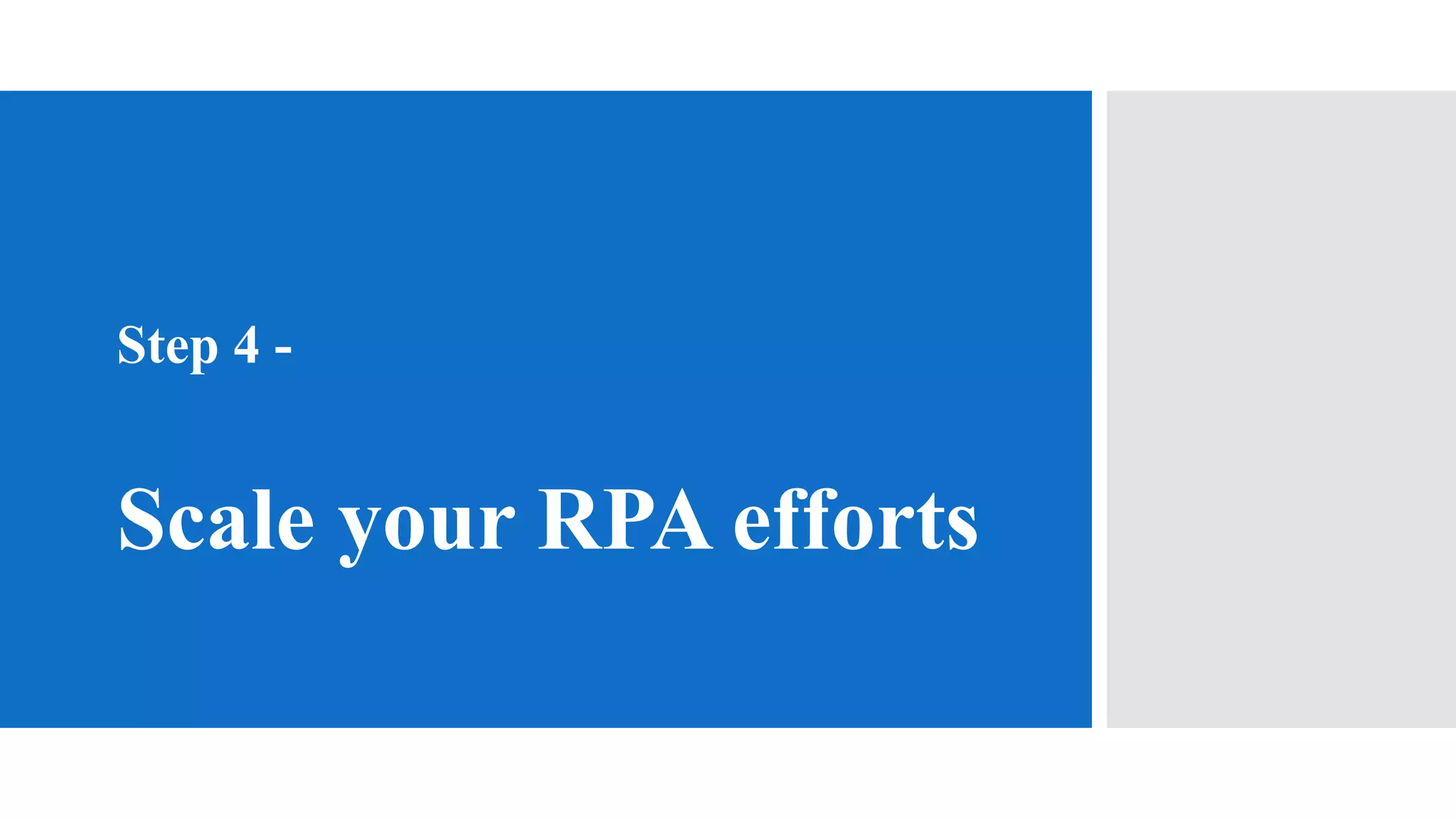 7 RPA implementation steps for enterprise digital transformation in ...
