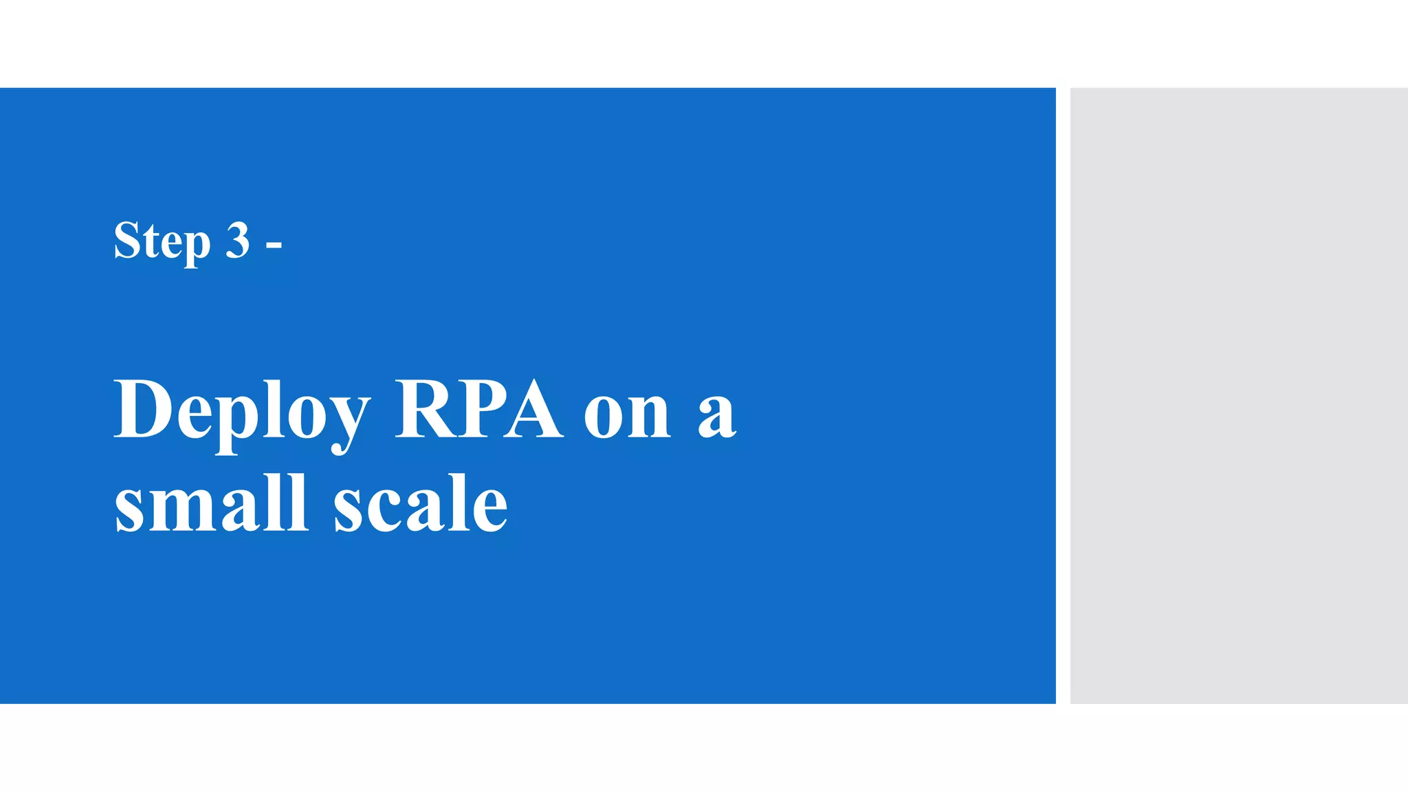 7 Rpa Implementation Steps For Enterprise Digital Transformation In 2020 Ppt