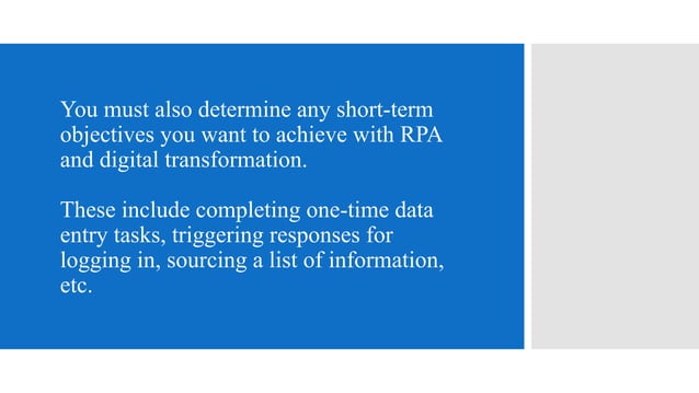 7 Rpa Implementation Steps For Enterprise Digital Transformation In 2020 Ppt