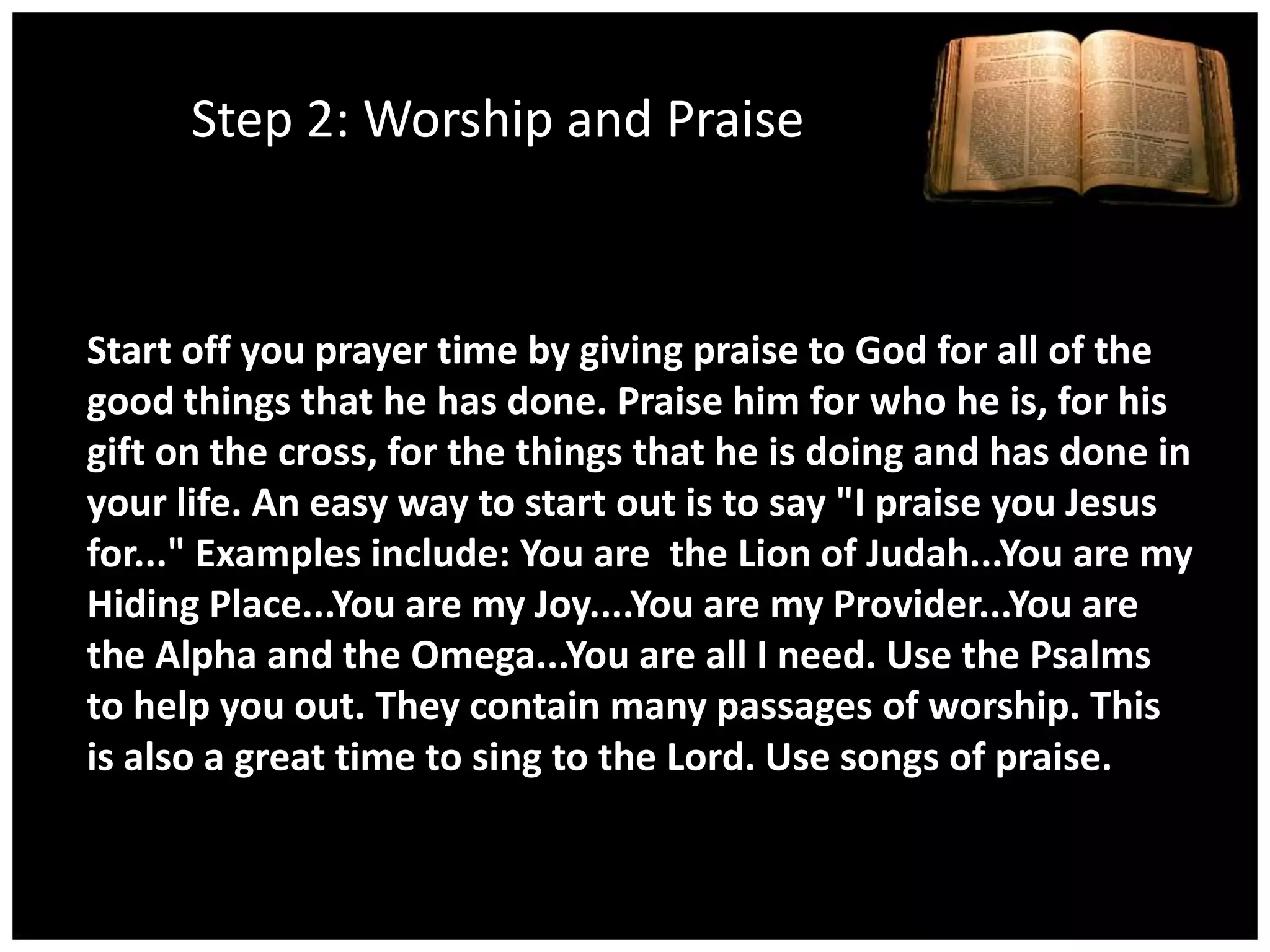7 Steps To Prayer | PPSX