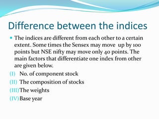 7. stock market indices | PPTX