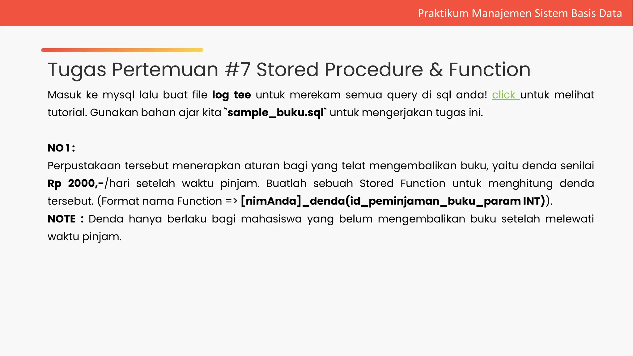 #7 - Stored Procedure And Function.pptx