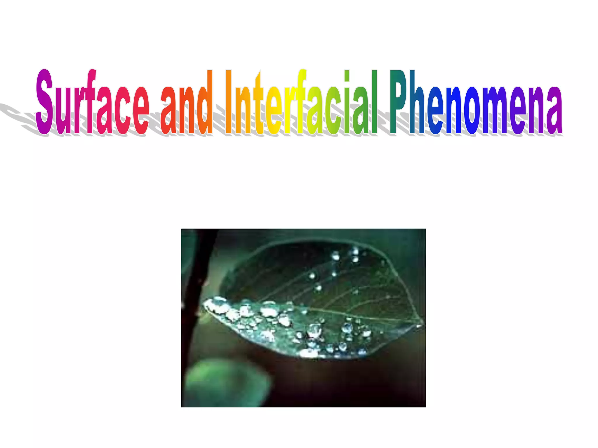 7 surface interfacial phenomena | PDF