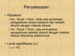 7 t-test-paired-data-berpasangan | PPTX