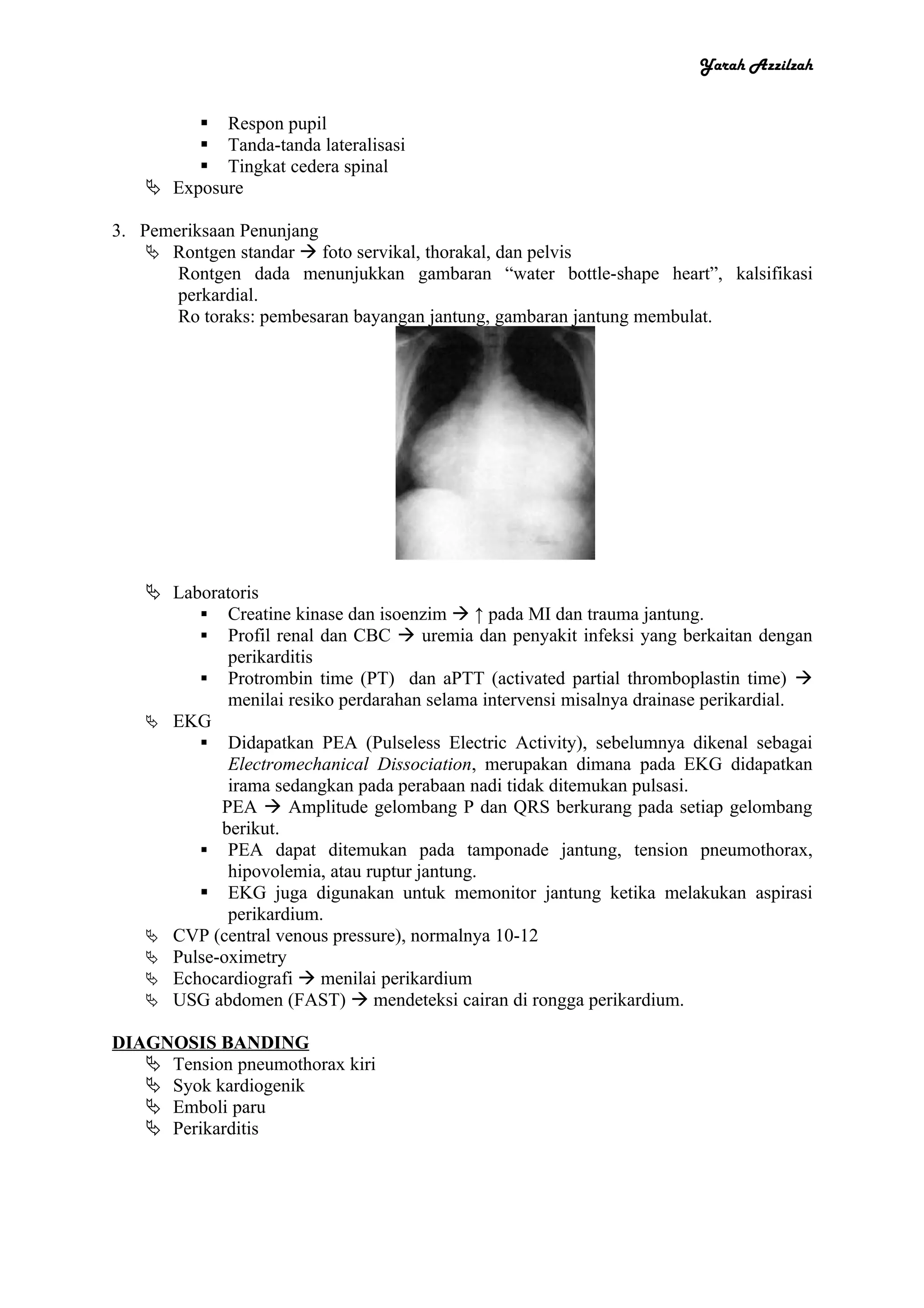 Tamponade Jantung | DOC