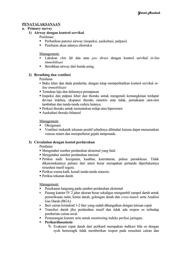 Tamponade Jantung | DOC