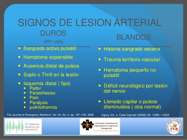 7 tarde viernes - dr. garcía - trauma vascular