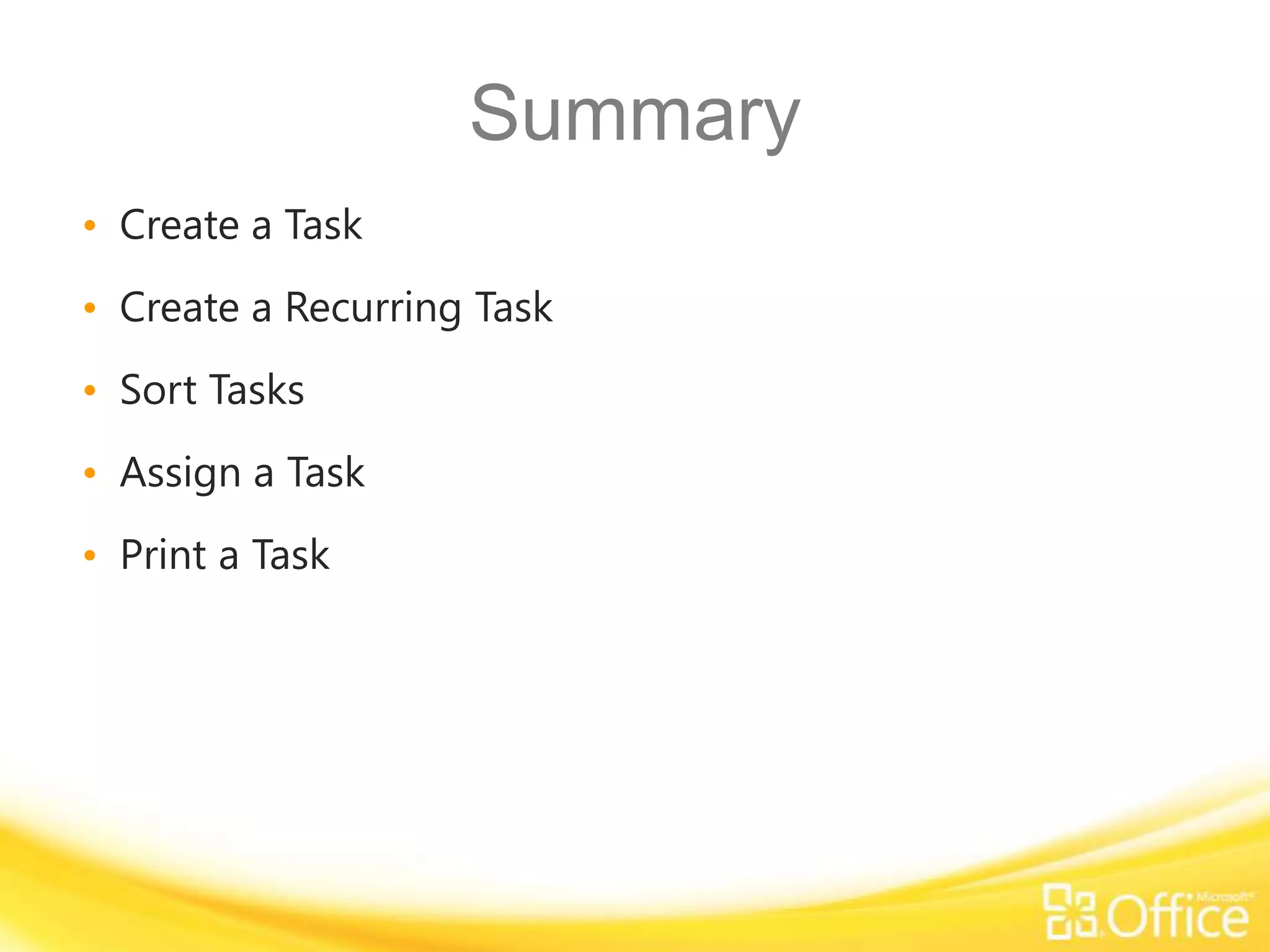 Tasks | PPT