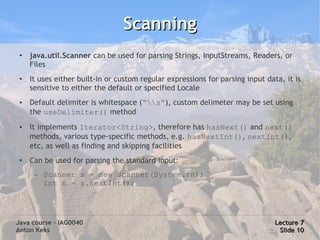 Java Course 7: Text processing, Charsets & Encodings | PPT